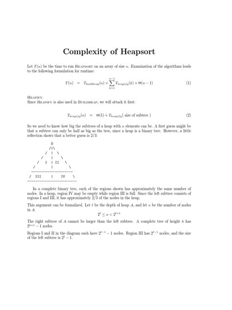 Heap Complexity Pdf