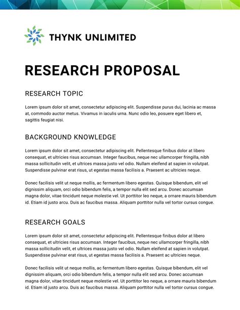 Research Proposal Template Examples Design Talk