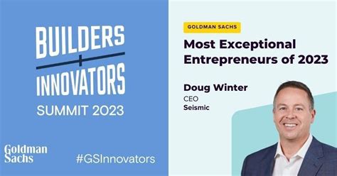 A Big Congratulations To Seismic Ceo And Cofounder Doug Winter Who Was Named One Of The Most