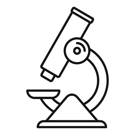 Premium Vector Microscope Exploration Icon Outline Microscope