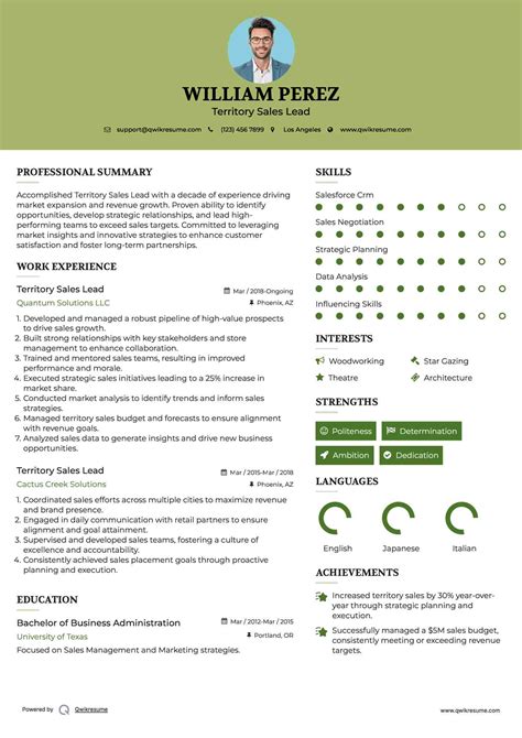 10 Territory Sales Manager Resume Samples And Templates For 2025