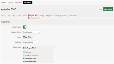 Set Dynamic Menu According To User Group Oracle Apex