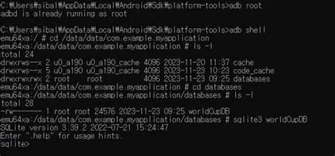 Sqlite 데이터베이스 구축
