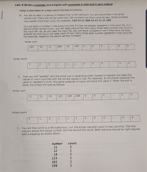 solved lab 9 write a complete java program with comments in