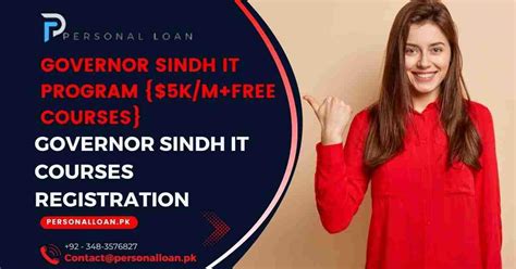 Governor Sindh It Courses Registration 2025 Free It Course