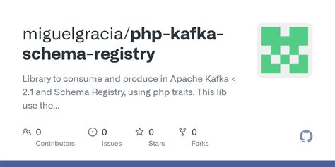 Github Miguelgraciaphp Kafka Schema Registry Library To Consume And