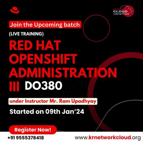 Red Hat Openshift Administration Iii Do380 At ₹ 15000course In New Delhi Id 11873061791