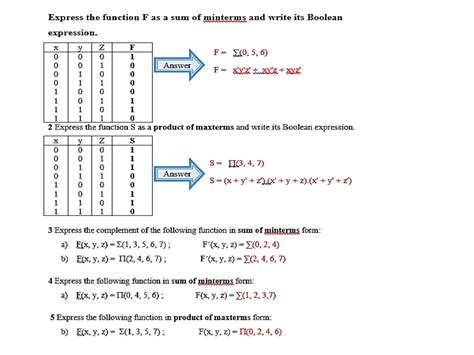 SOLUTION Logic Design Final Revision Sheet Studypool