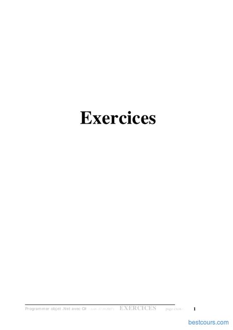 Algorithmes En C Exercices Pratiques POO Tris Recherche Jeux