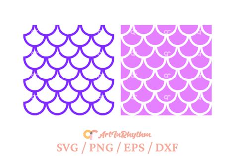 Mermaid Scales Seamless Pattern Svg Graphic By Artinrhythm · Creative Fabrica