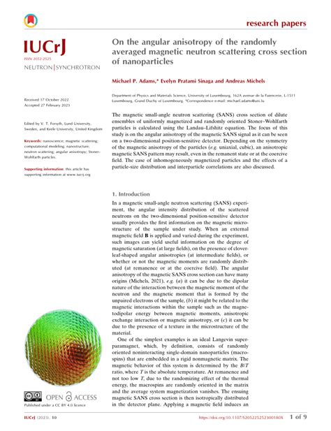 Pdf On The Angular Anisotropy Of The Randomly Averaged Magnetic