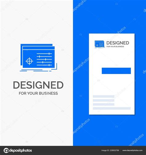 Business Logo File Object Processing Settings Software Vertical Blue