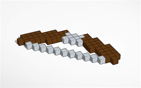 3d Design Minecraft Bow Tinkercad