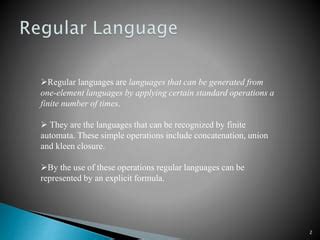 Regular Languag Regular Set PPTX