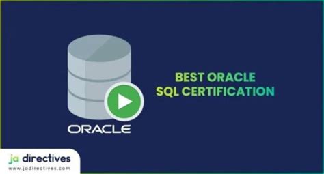 10 best oracle sql certification course online 2025 ja directives