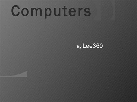 Computer Ppt Operating Systems Computer Software And Applications