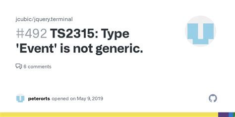 ts2315 type event is not generic · issue 492 · jcubic jquery