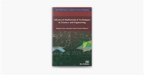 ‎advanced Mathematical Techniques In Science And Engineering De Mangey Ram And João Paulo Davim En
