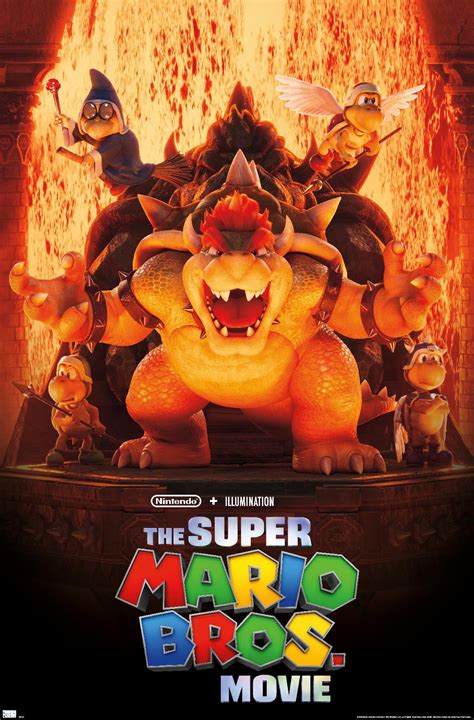 The Super Mario Bros Movie Bowsers World Key Art Wall Poster 22 375 X 34