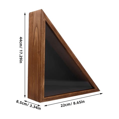 DIAEDGE Flag Display Case Flag Display Box Wood Flag Box Wood Flag Container Wood Flag Case