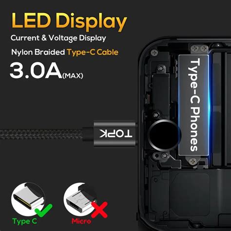 USB Type C Cable Voltage And Current Display