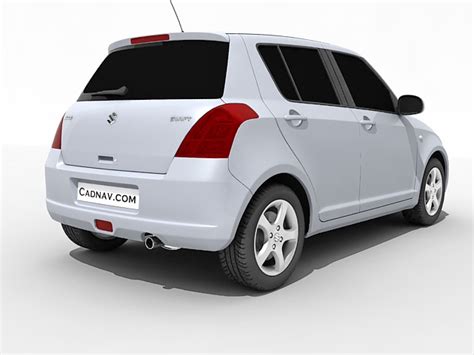 Suzuki Swift Subcompact Car 3d Model 3ds Max Files Free Download Cadnav