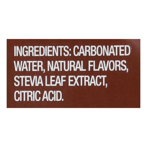 Zevia Soda Zero Sugar Ginger Root Beer Ingredients