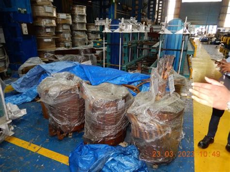 Short Circuit Affected Transformer Coil Winding Copper Strip
