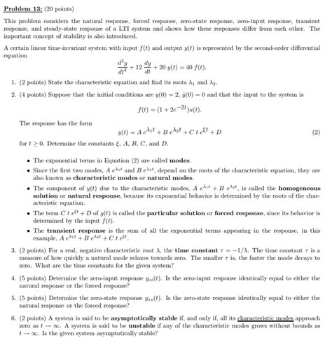 solved problem 13 20 points this problem considers the
