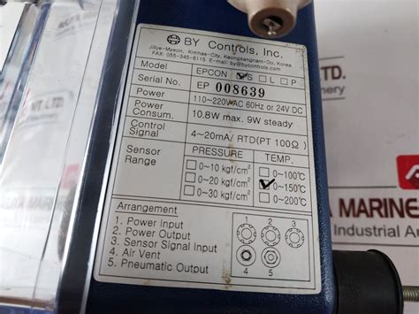 By Controls Epcon Electro Pneumatic Controller Aeliya Marine