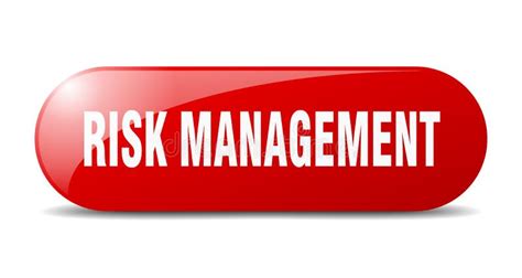 Risk Management Button Risk Management Sign Key Push Button Stock