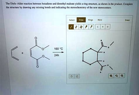 solved the diels alder reaction between butadiene and dimethyl maleate
