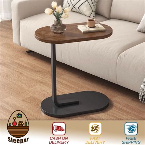 C Shaped Side Table Study Computer Coffee Table Living Room Sofa Bedroom Desk Removable Table