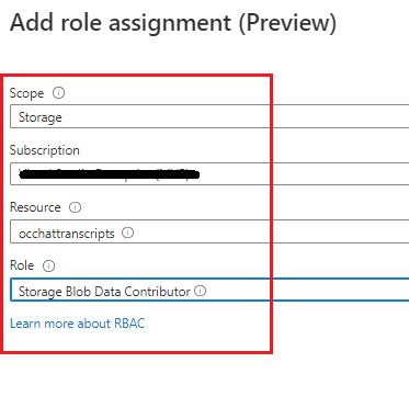 Using Managed Identity To Connect To Blob Storage