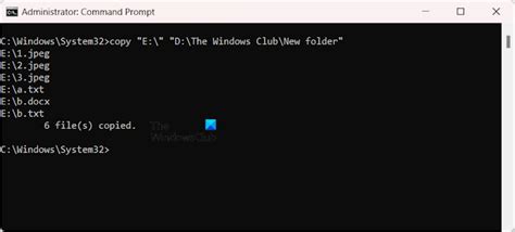 How To Copy Files Using Command Prompt In Windows 11