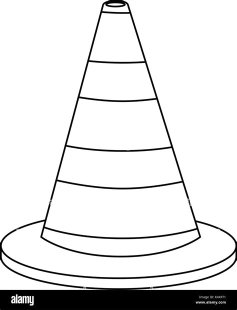 Safety Cone Coloring Page Coloring Coloring Pages