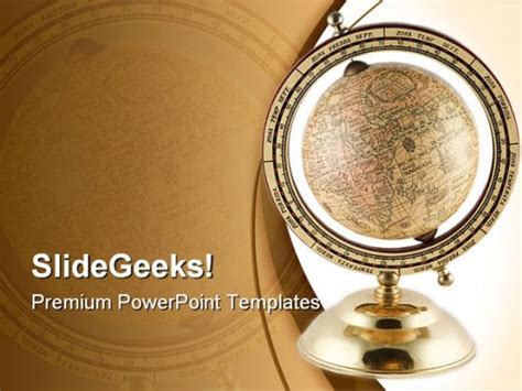 antique globe geographical powerpoint templates and powerpoint backgrounds 0311 powerpoint