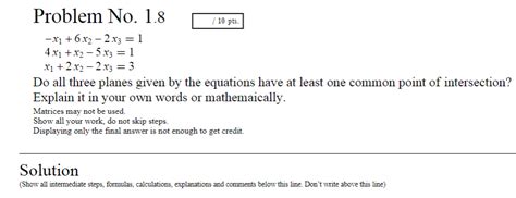 solved problem no 1 8 −x1 6x2−2x3 14x1 x2−5x3 1x1 2x2−2x3 3