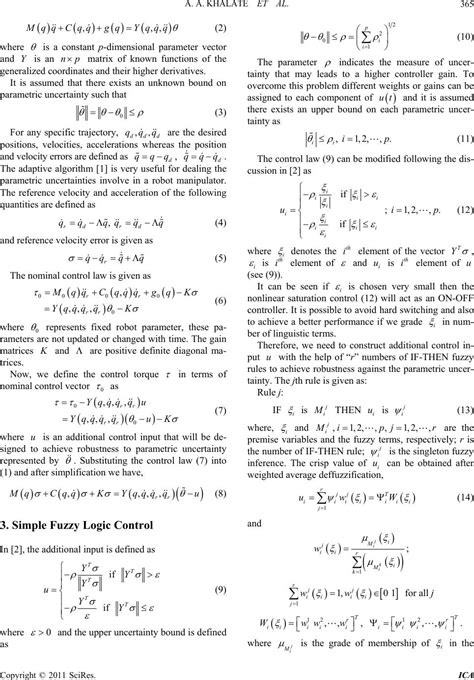 An Adaptive Fuzzy Controller For Trajectory Tracking Of Robot Manipulator