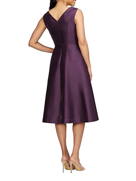 Kay Unger Lilibet Embellished Metallic Organza Cocktail Dress Saks