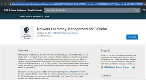 Network Hierarchy Managment App In Qradar Ibm Qradar