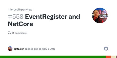 EventRegister And NetCore Issue 558 Microsoft Perfview GitHub