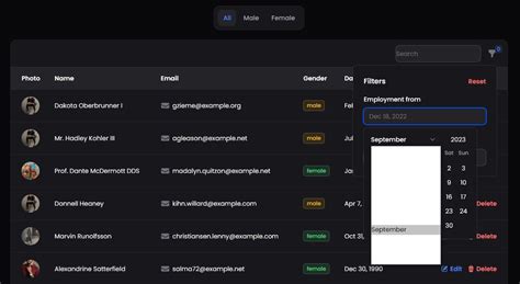CSS Issue On DatePicker Filament