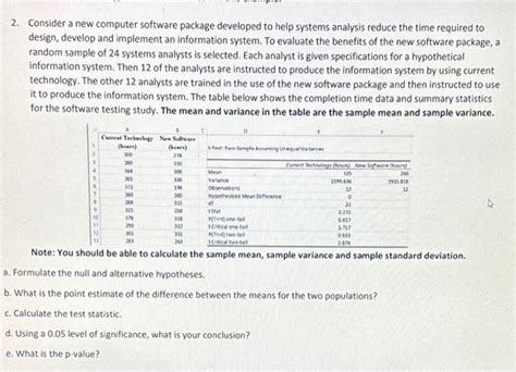 solved 2 consider a new computer software package developed