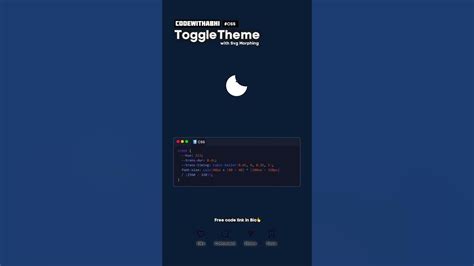 Create Toggle Theme Switch Using Css Shortvideo Shorts Css Webdeveloper Viralshort