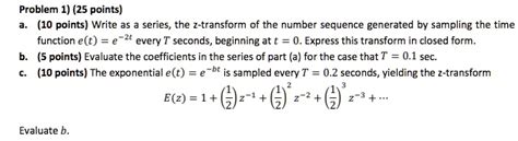 solved problem 1 25 points 10 points write a5 series the z
