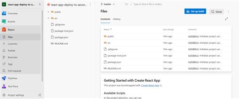 reactjs deploying azure static web app results in manifest error