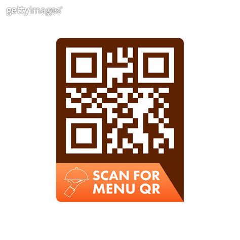 Scan For Menu And Order Qr Code Scan Icon Customer Service Vector Stock Illustration 이미지