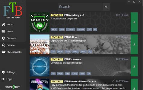 Bug Cannot See Curseforge Packs In Browse Unless You Search For Something Issue
