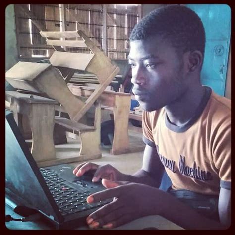 Aikins Mensah Hard At Work Today Learning About Volunteer Management